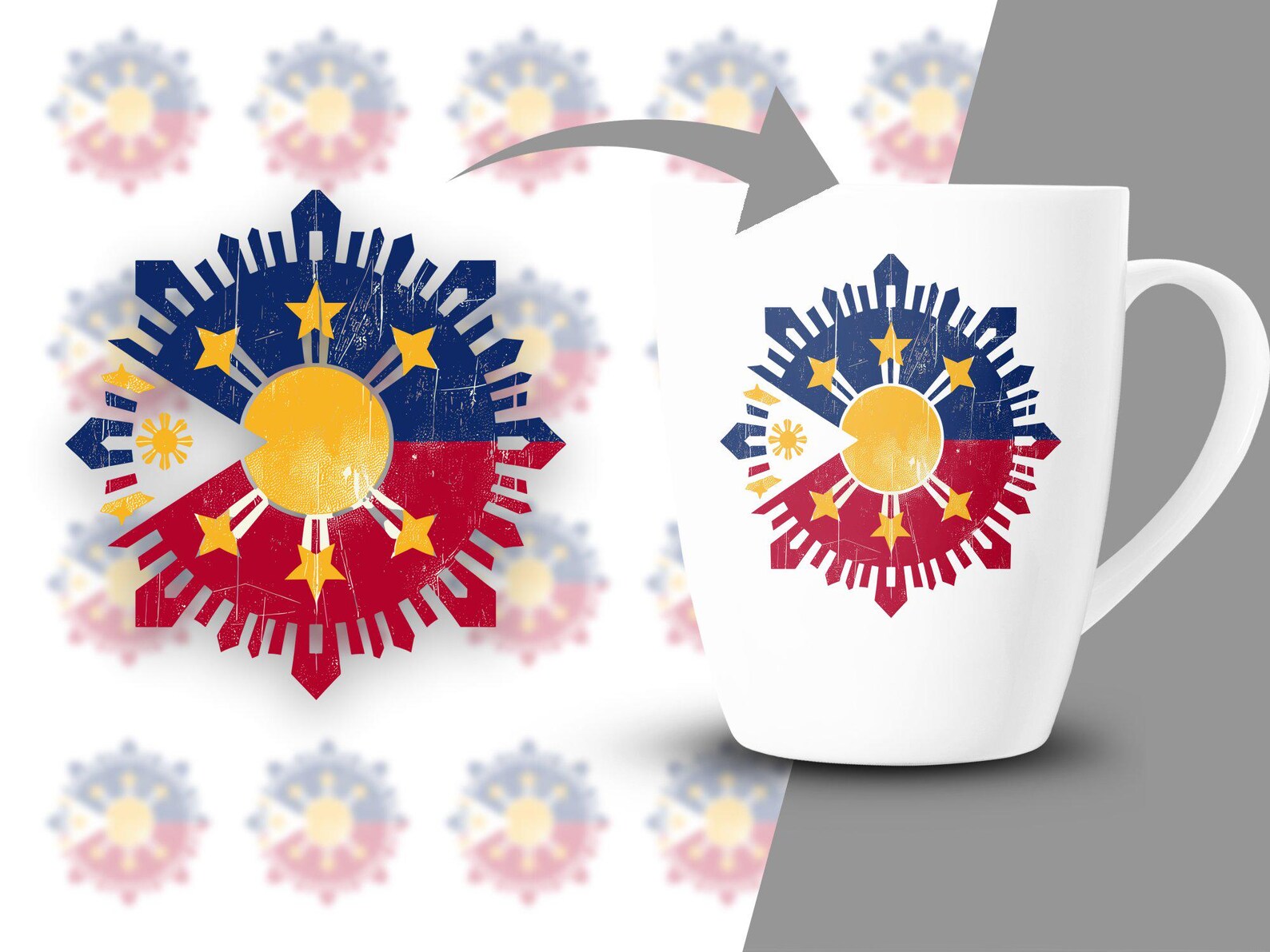 Filipino Sun Design, Philippines Flag Svg, Pngfile, Digital Download ...
