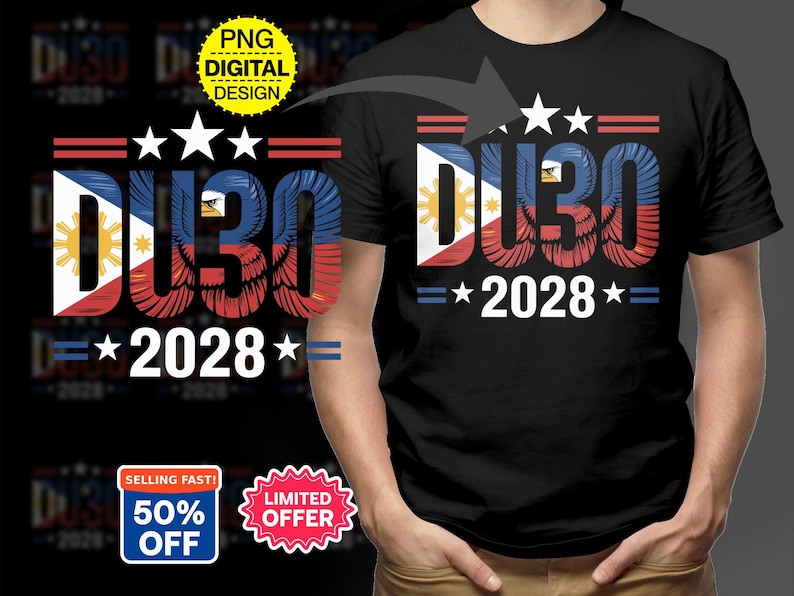 DU30 2028 Png, Duterte 2028 Design Png, Sarah 2028 Digitaler Download ...