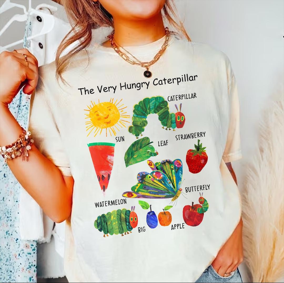 The Very Hungry Caterpillar T-shirt, Teacher Back to School Sweatshirt ...