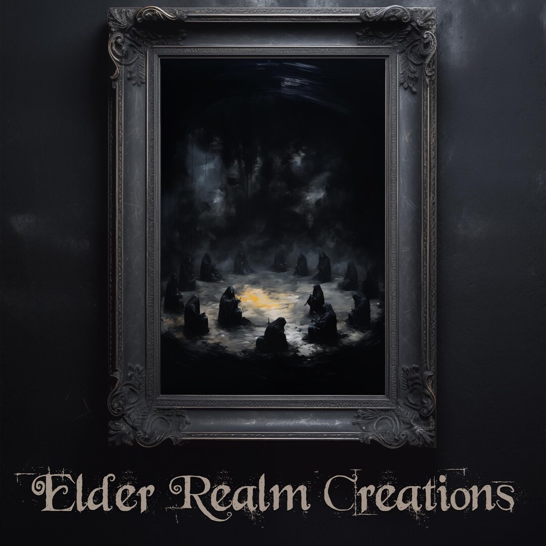 Summoning in the Cavern # Digital Art for Download. Ritual in the Cave ...