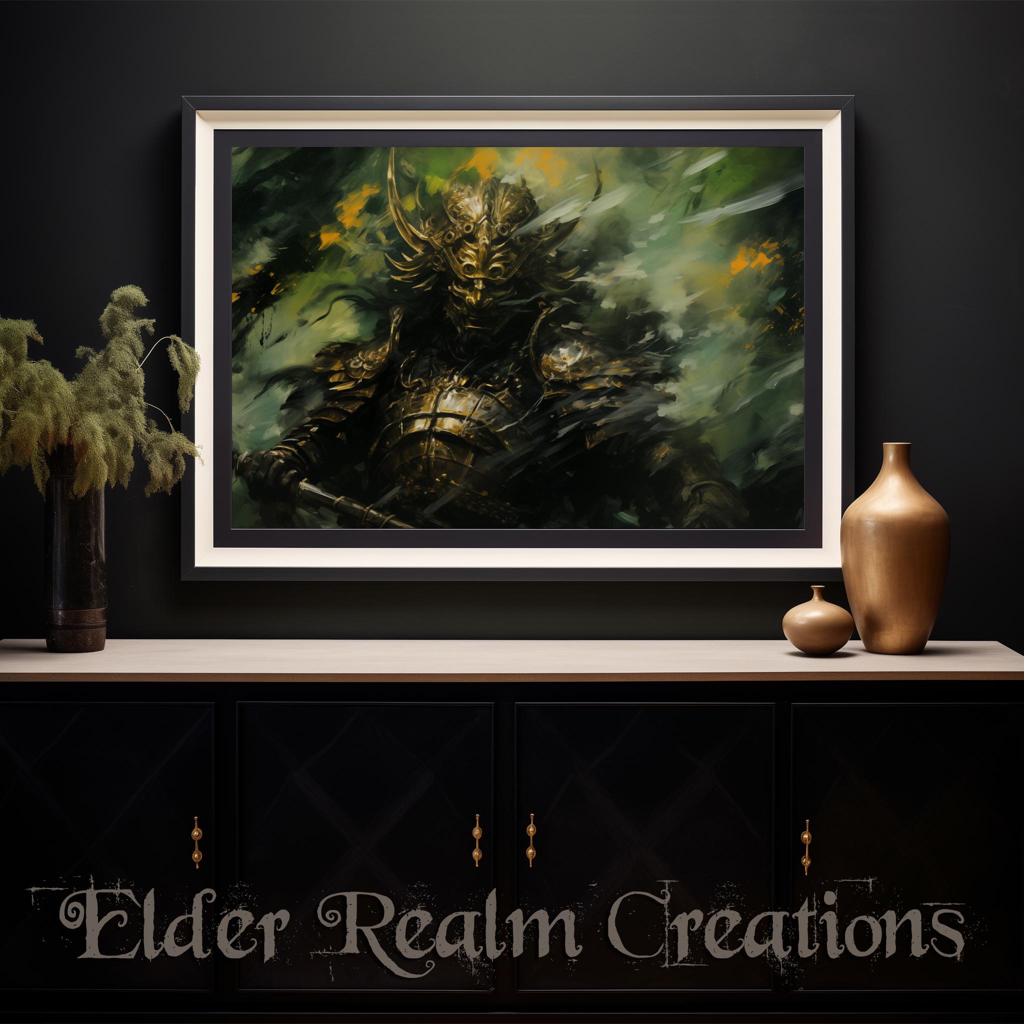 Like the Wind # Digital Art for Download. Oriental Samurai Soldier ...