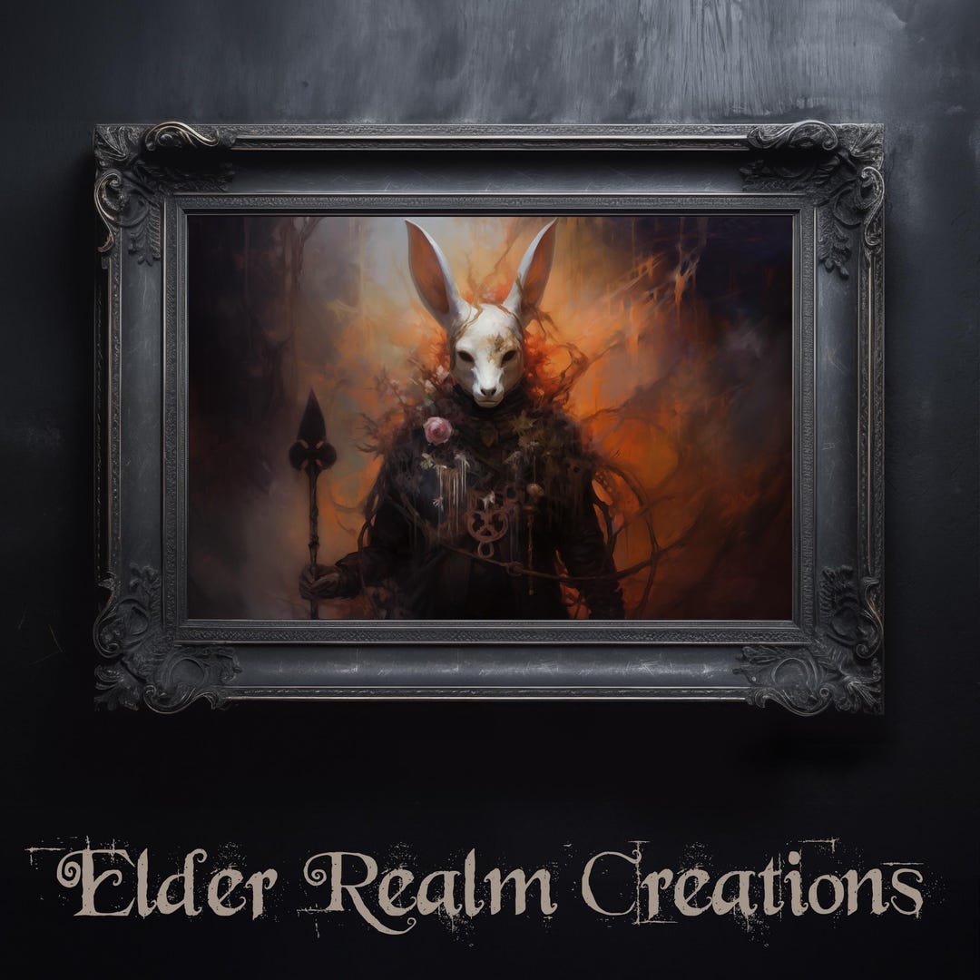 Rabbit Veteran # Digital Art for Download. Hare Creature Soldier ...