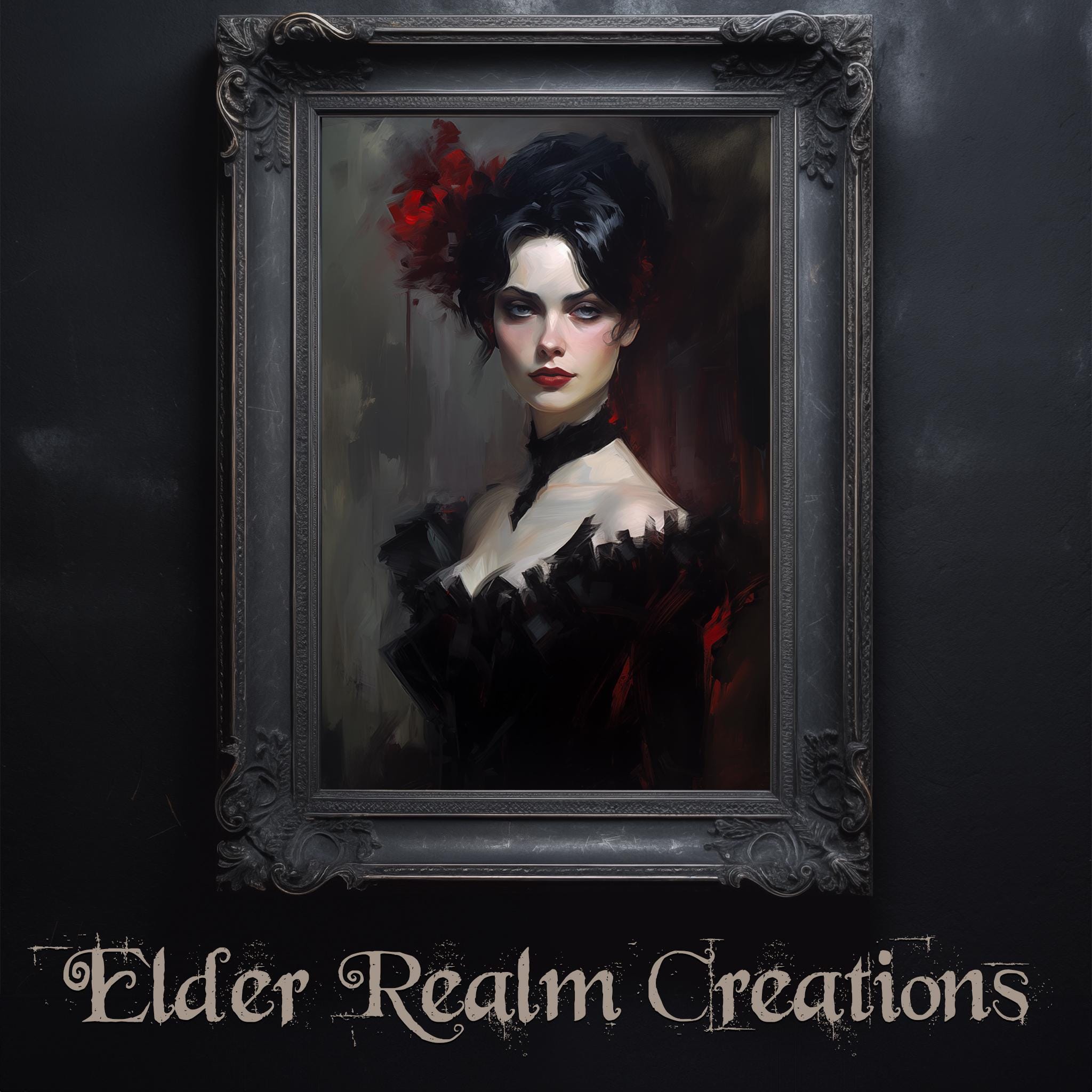 Contemptuous Stare # Digital Art for Download. Highborn Vampire Lady ...