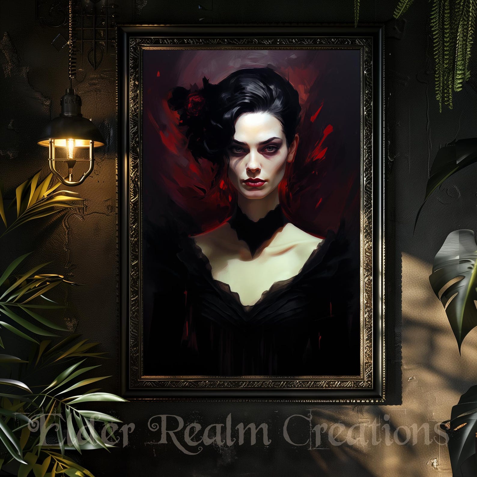 Lady on the Castle # Digital Art for Download. Highborn Vampire Lady ...