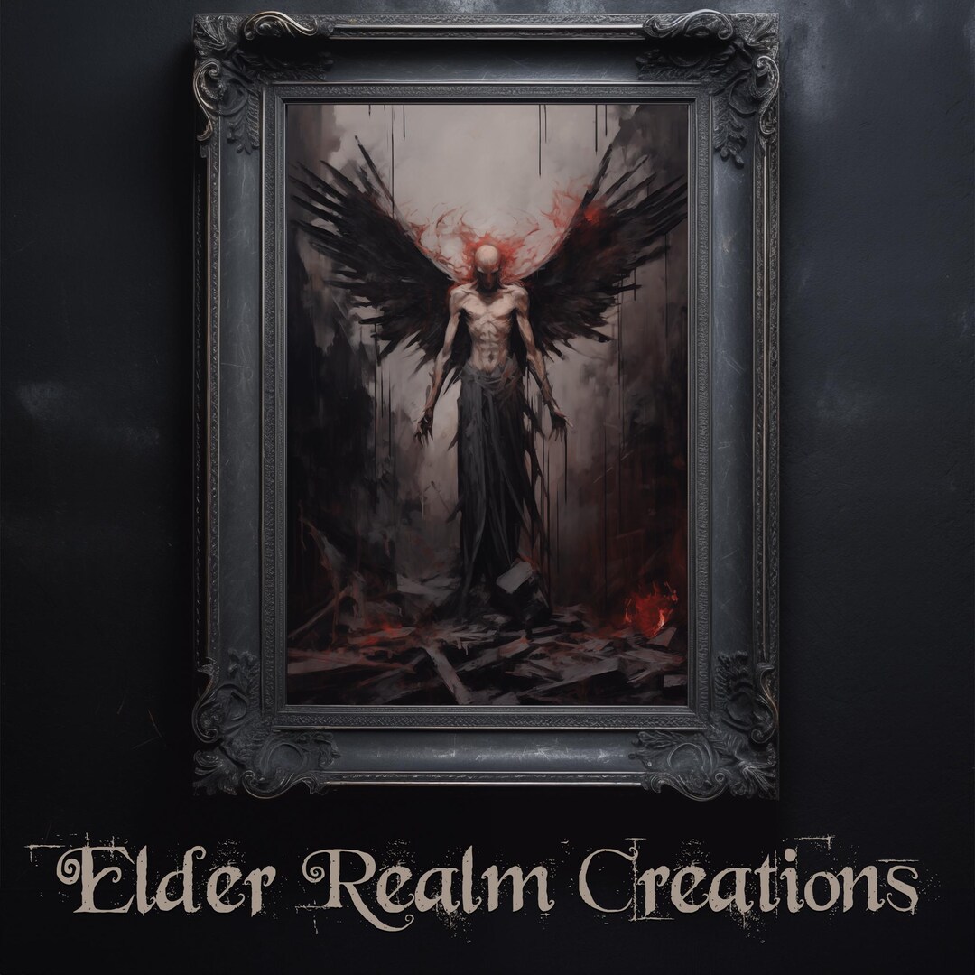 Eternal Sorrow # Digital Art for Download. Fallen Corrupted Angel ...