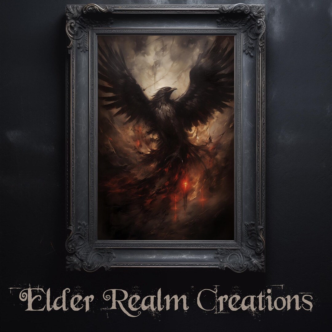 Black Pheonix # Digital Art for Download. Magical Firebird. Undying ...