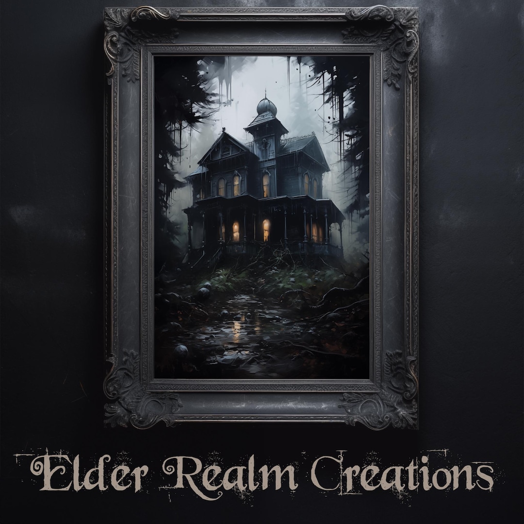 Mansion in the Forest # Digital Art for Download. Scary House. Old ...