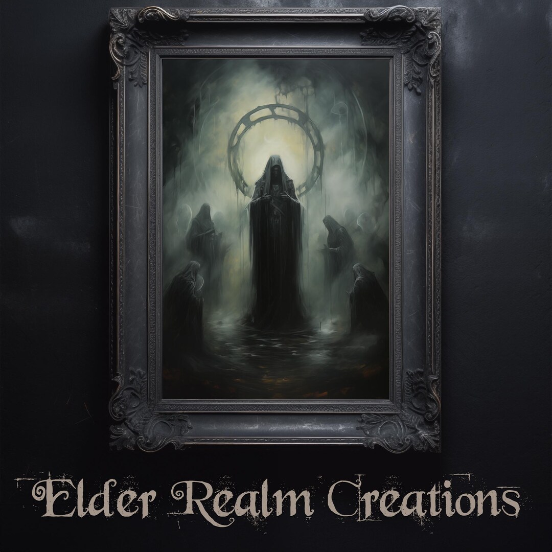 Prayer by the Statue # Digital Art for Download. Forbidden Ritual ...
