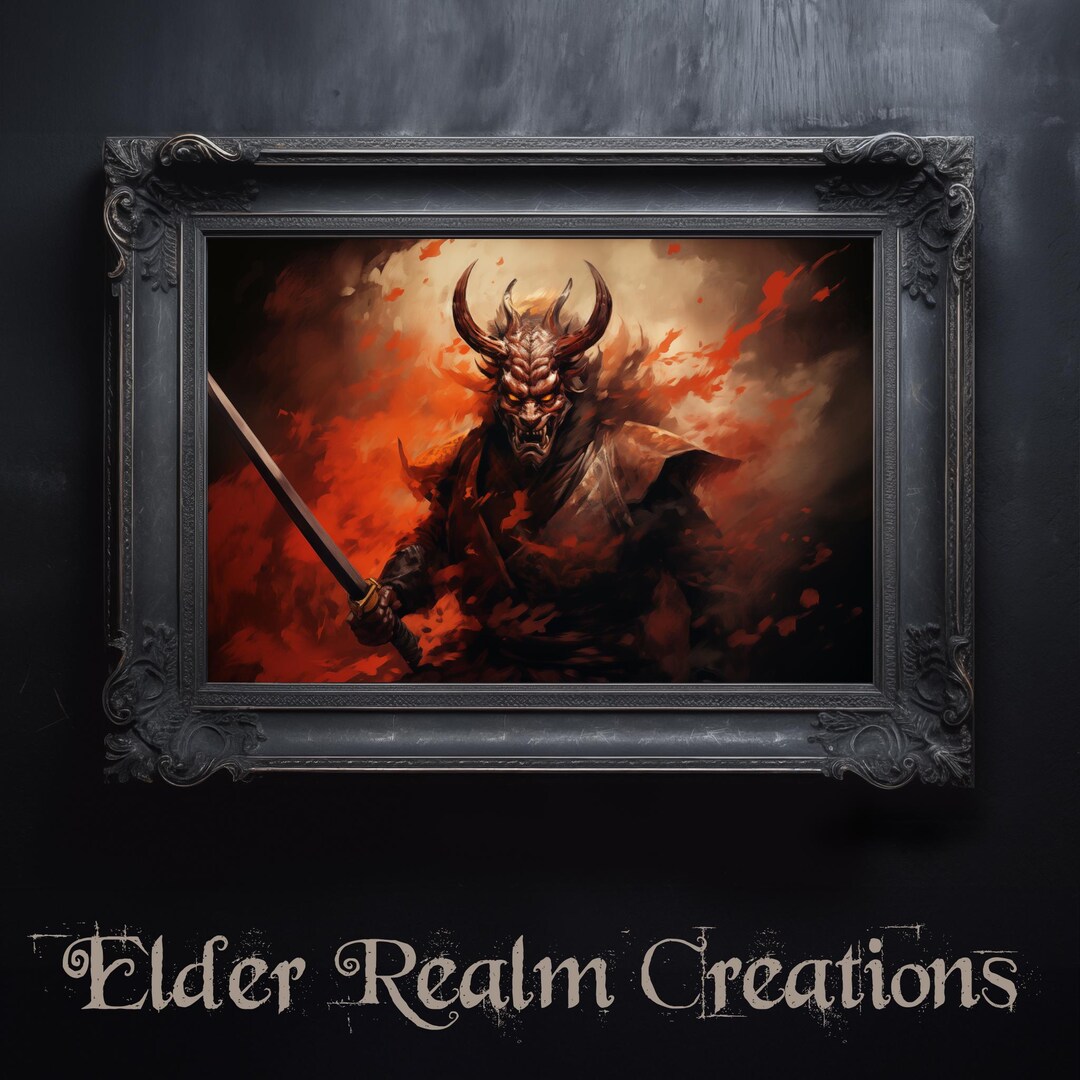 Bloodlust # Digital Art for Download. Oriental Hannya Demon. Japanese ...