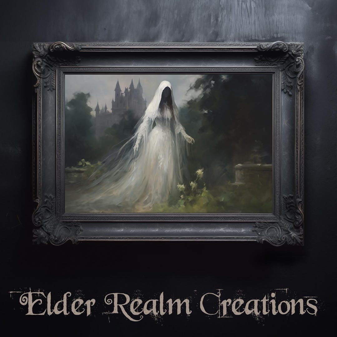 Burial Bride # Digital Art for Download. White Lady Wraith. Corpse ...