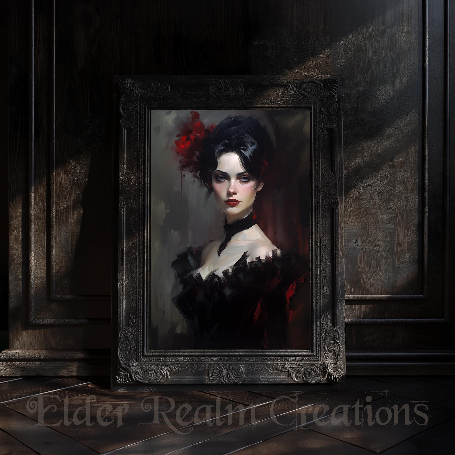 Contemptuous Stare Digital Art for Download. Highborn Vampire Lady ...