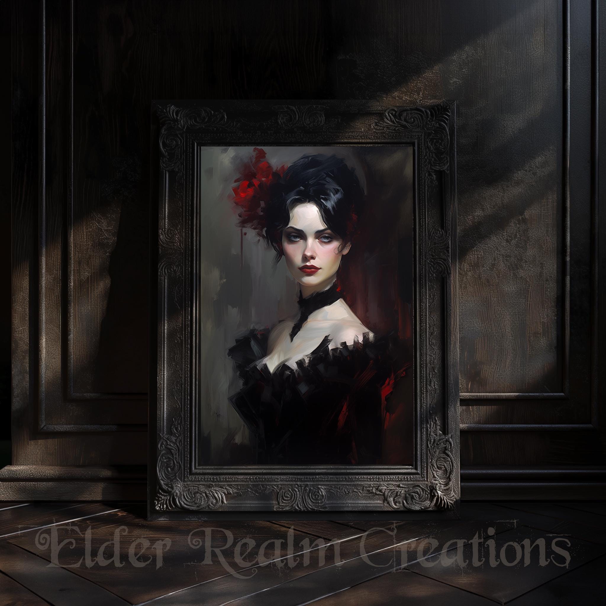 Contemptuous Stare Digital Art for Download. Highborn Vampire Lady ...