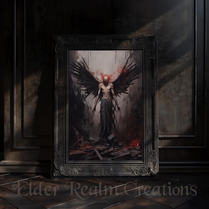 Eternal Sorrow # Digital Art for Download. Fallen Corrupted Angel ...