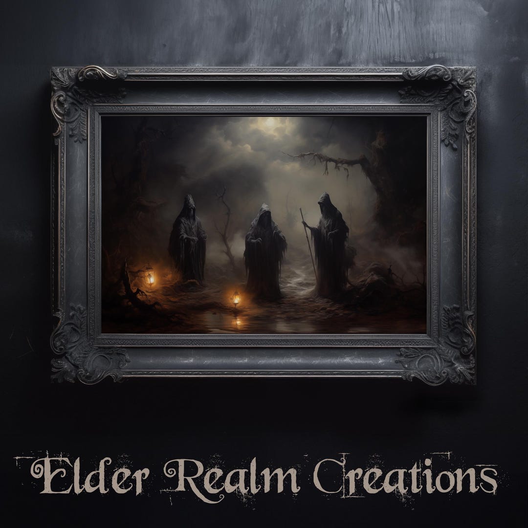 Swamp Watchers # Digital Art for Download. Ancient Cult. Council in the ...