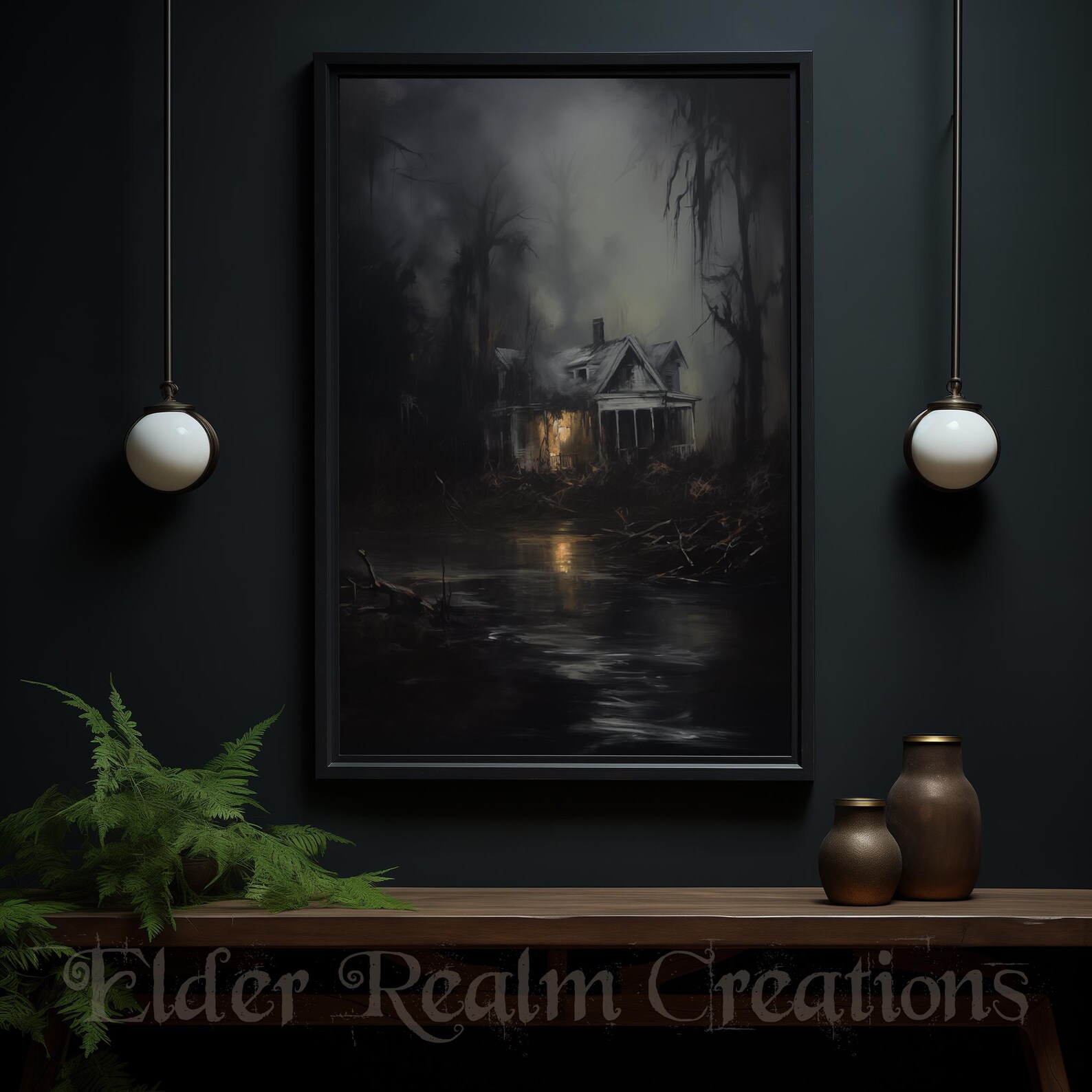 Swamp Shelter # Digital Art for Download. Scary House. Old Haunted ...
