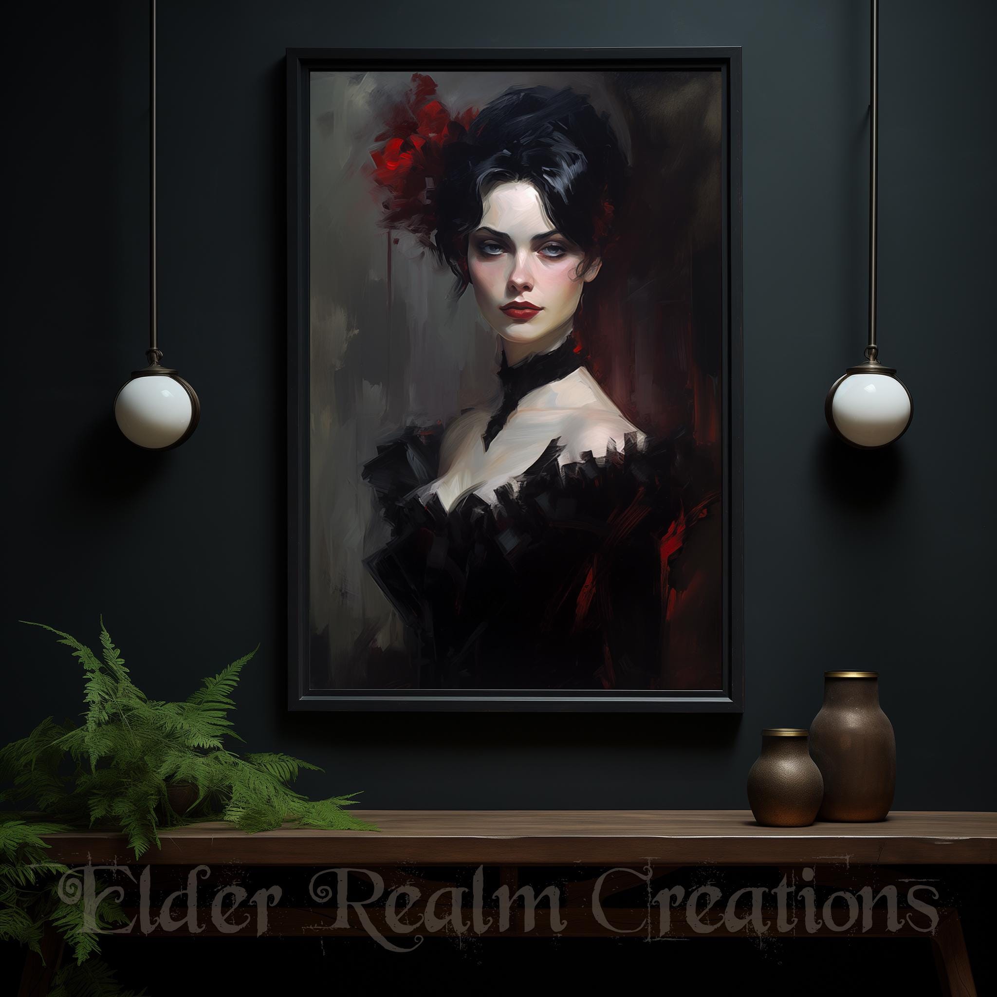 Contemptuous Stare # Digital Art for Download. Highborn Vampire Lady ...