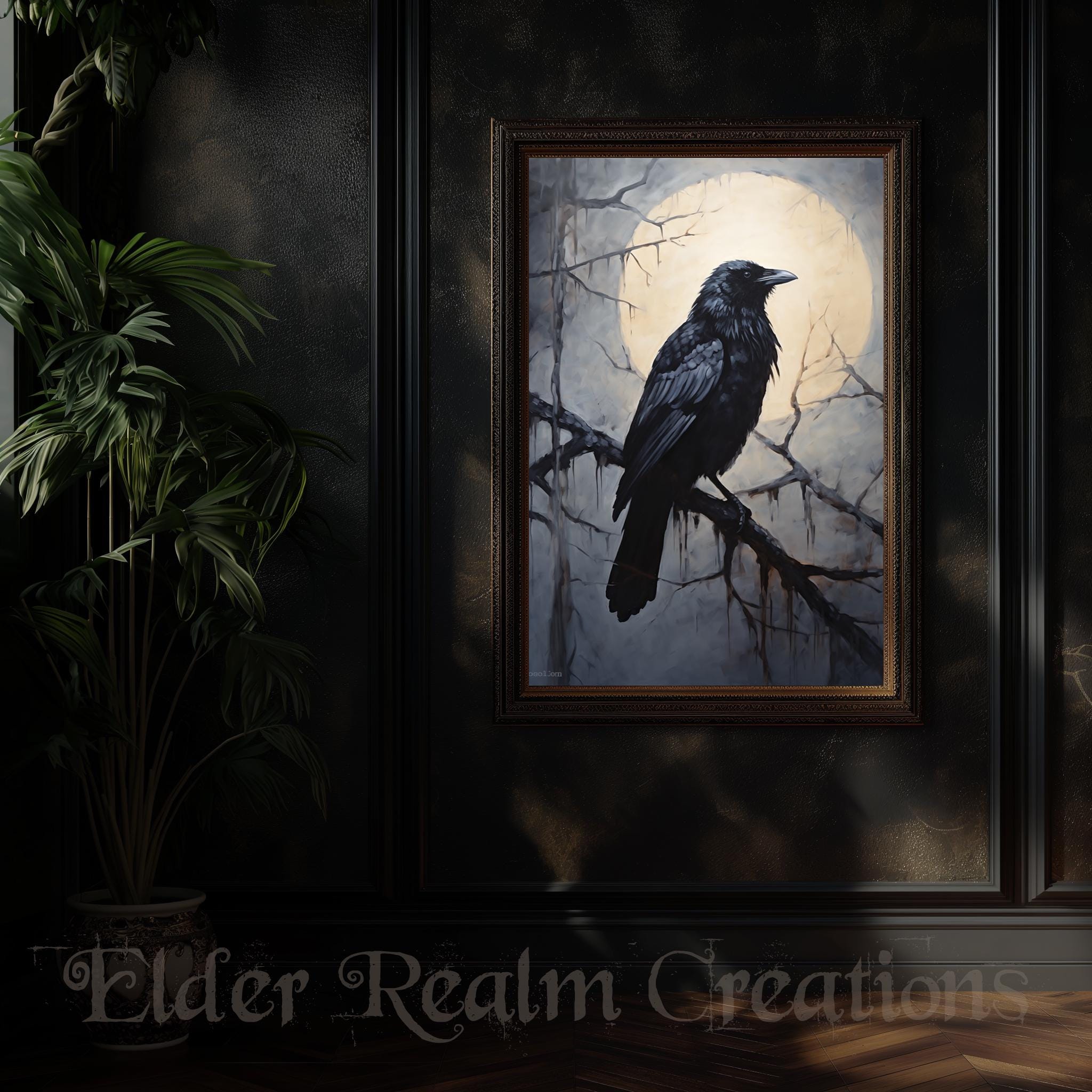 All Seeing Raven # Digital Art for Download. Black Raven. Victorian ...