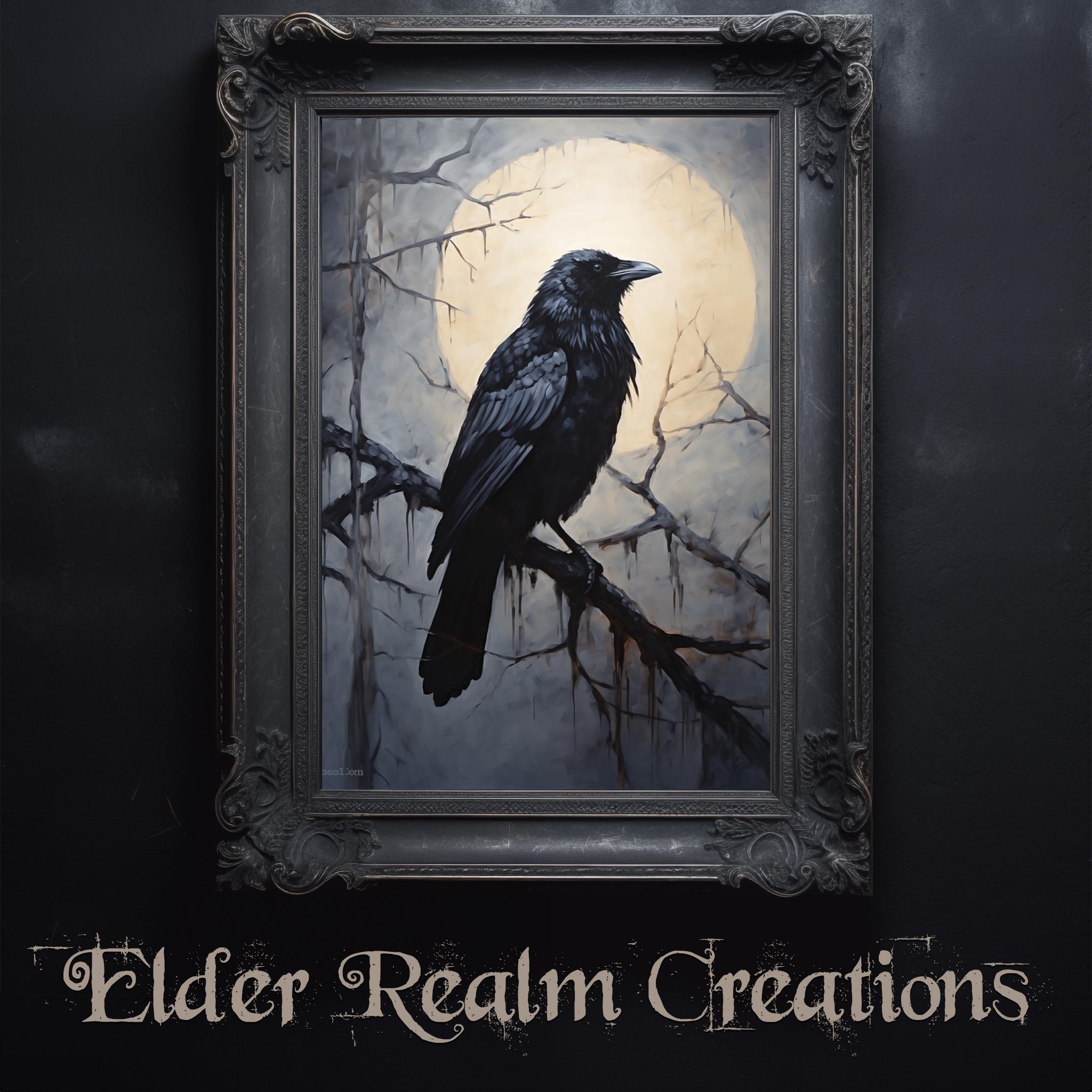 All Seeing Raven # Digital Art for Download. Black Raven. Victorian ...