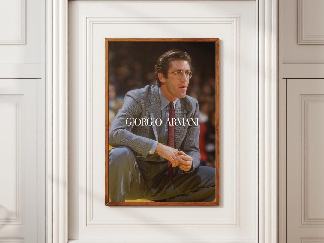 Pat Riley X Giorgio Armani Vintage Poster Fashion Old Money Framed ...