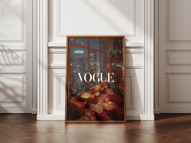 Vouge Luxury Condo Poster 80's Fashion Old Money Framed Poster Wall Art ...