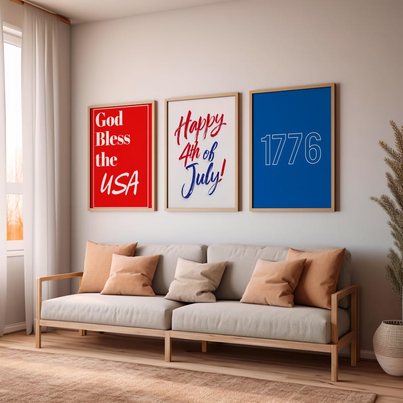 Fourth of July 20+ Bundle, America Wall Art, American Flag Printable ...