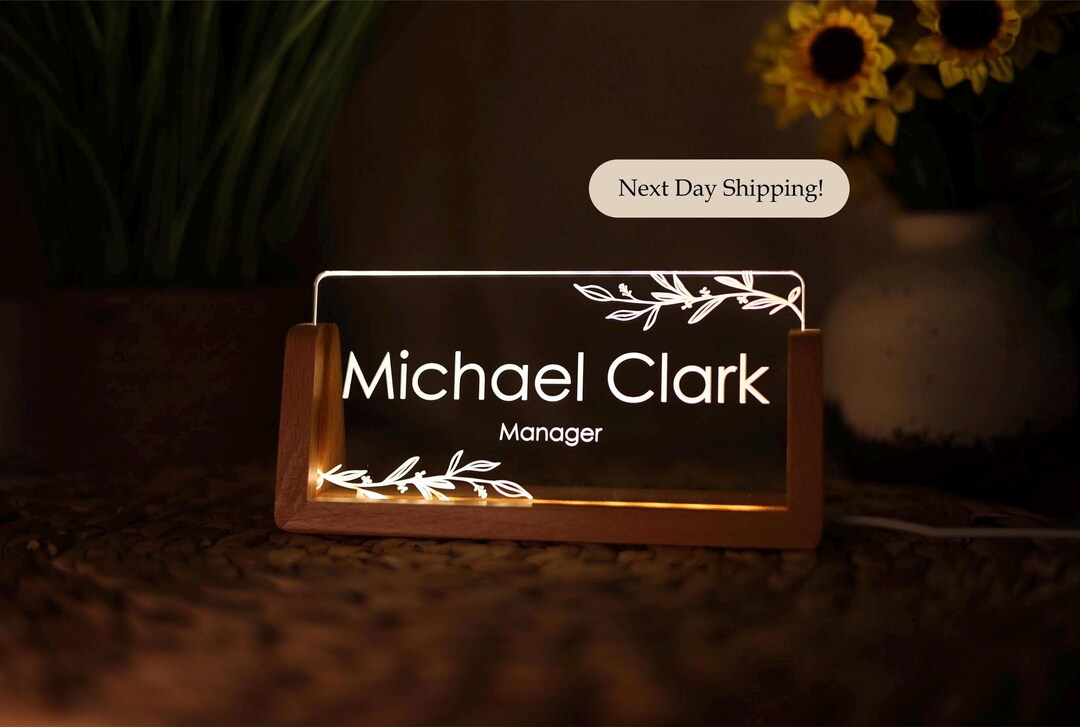 Personalized Desk Name Plate, Class of 2024, College Graduation Gifts ...