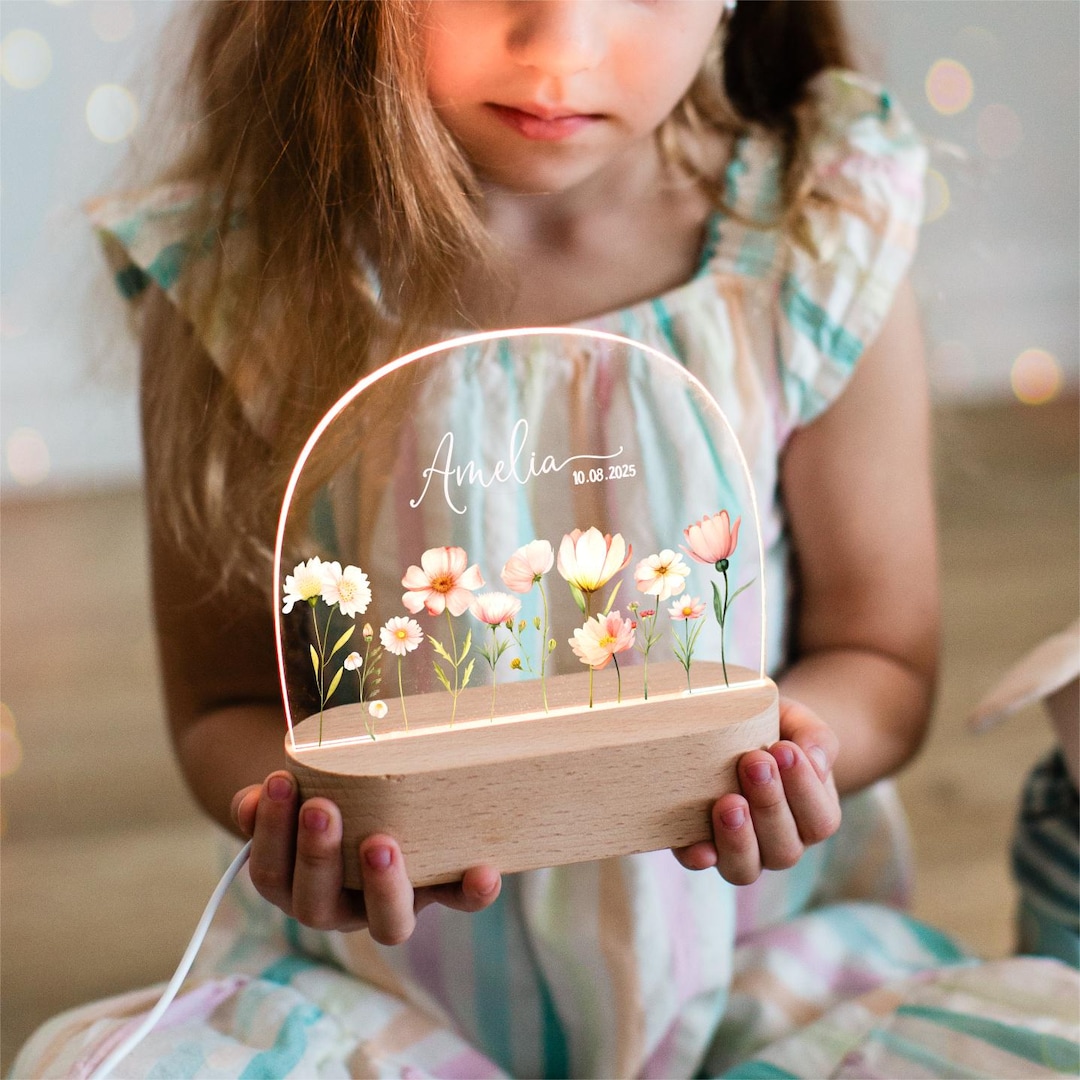 Baby Girl Gift, Personalized Night Light for Kids, Custom Night Light ...