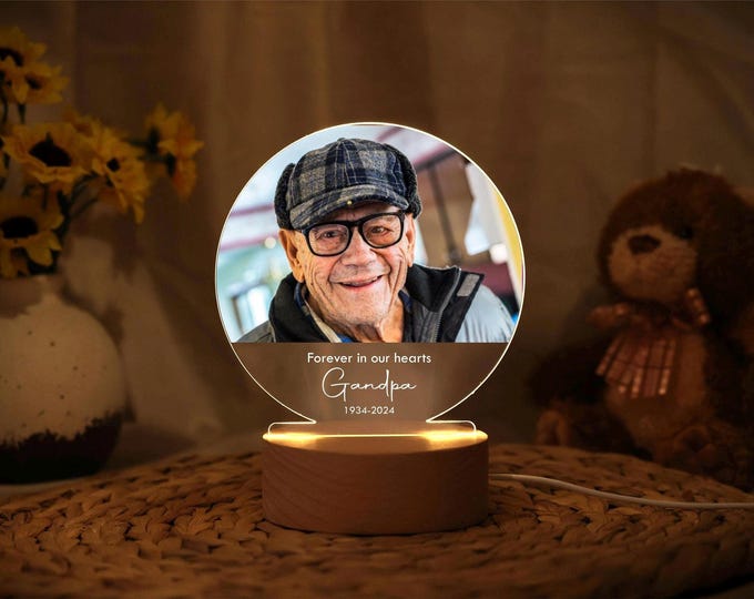 Acrylic Picture Frame With Light, Personalized Stand, Christmas Gifts ...