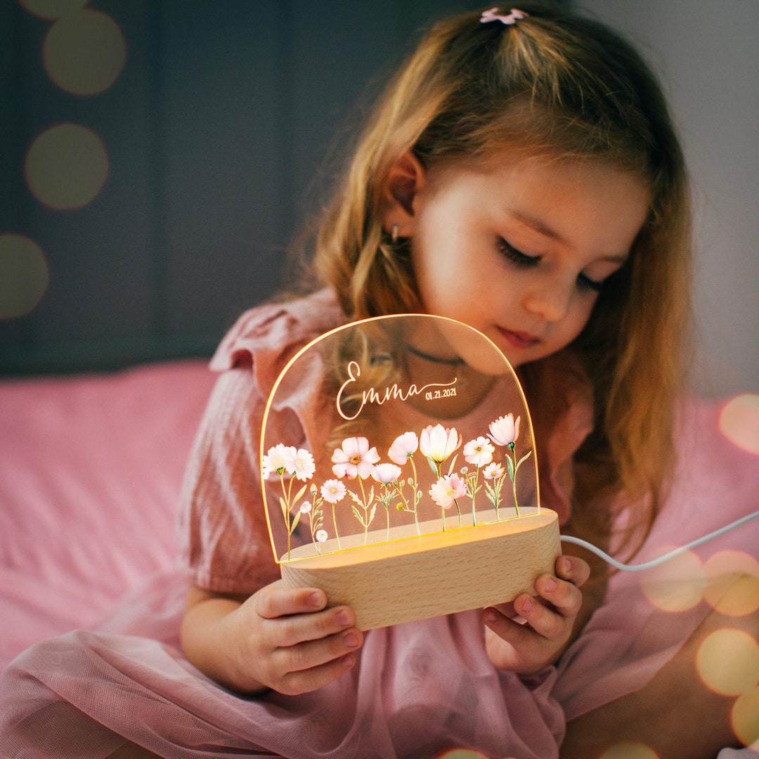 Baby Girl Gift, Personalized Night Light for Kids, Custom Night Light ...