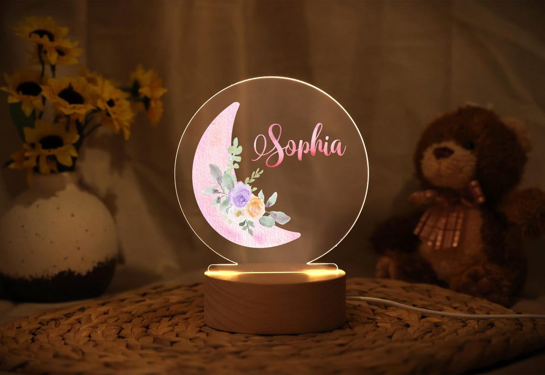 Baby Girl Night Light Gift, Night Light for Girls, Custom Night Light ...