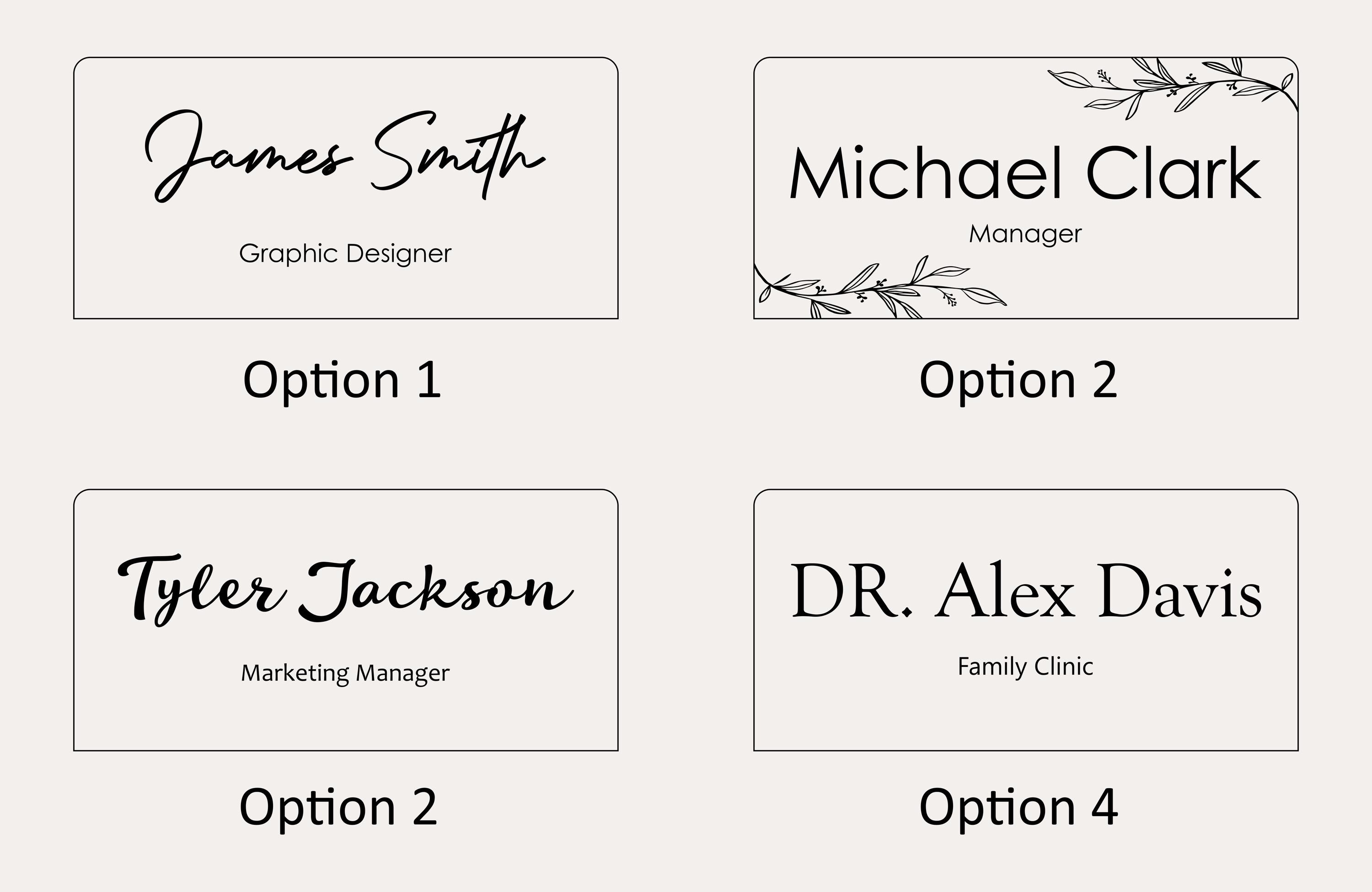 Personalized Office Desk Nameplate, Acrylic Nameplate, Desktop Sign ...