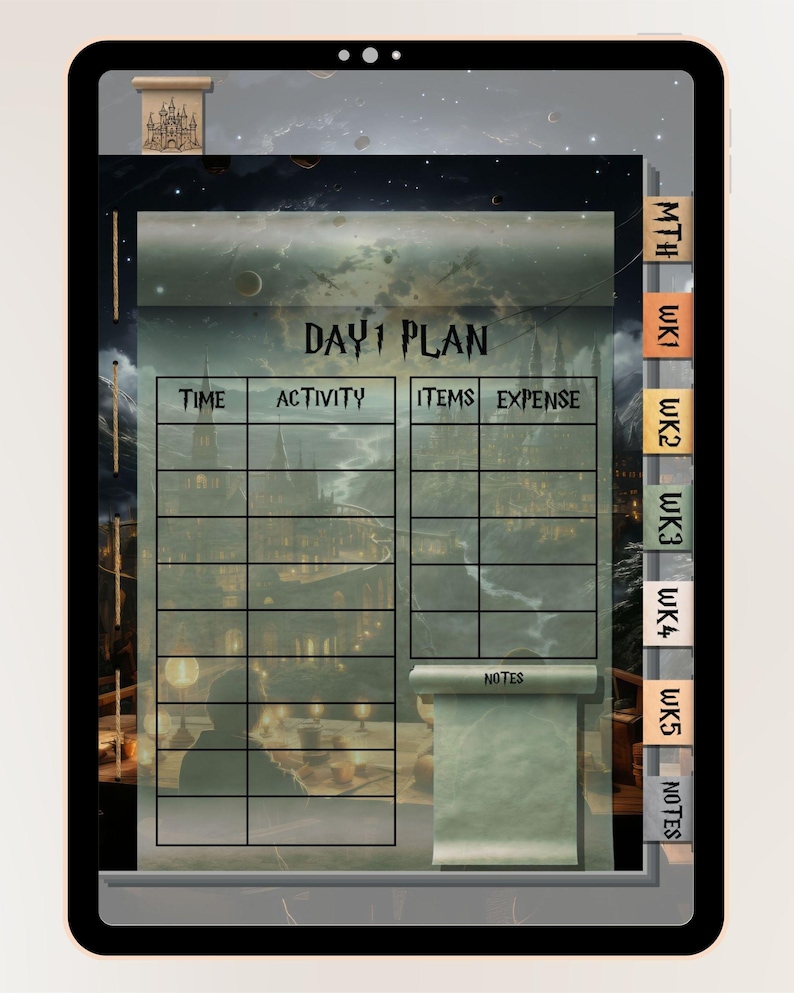 Wizard Digital Planner: Harry Potter Theme, Undated (PDF) - Etsy