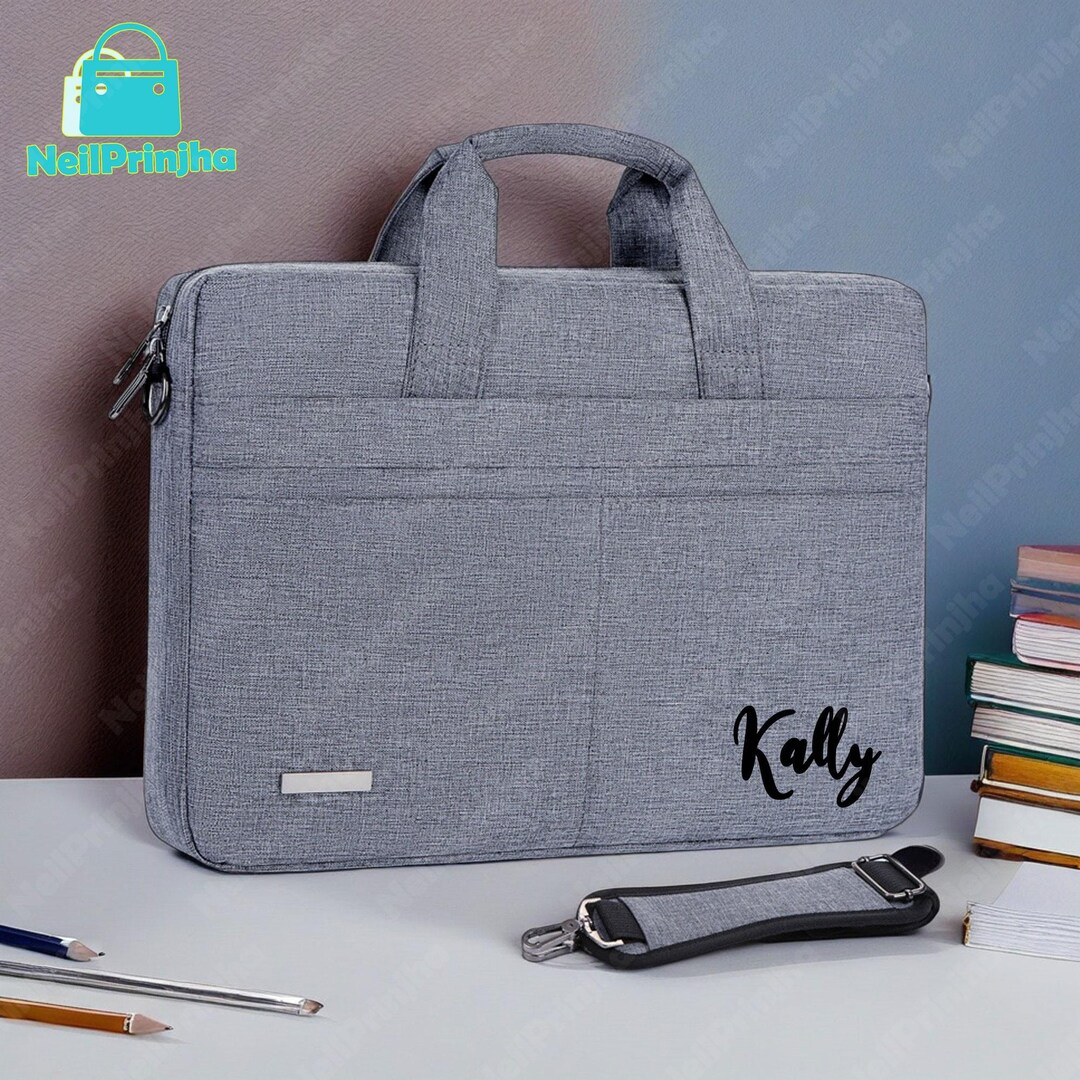 Personalized Monogram Laptop Bag, Custom Laptop Sleeve, Customized Logo ...