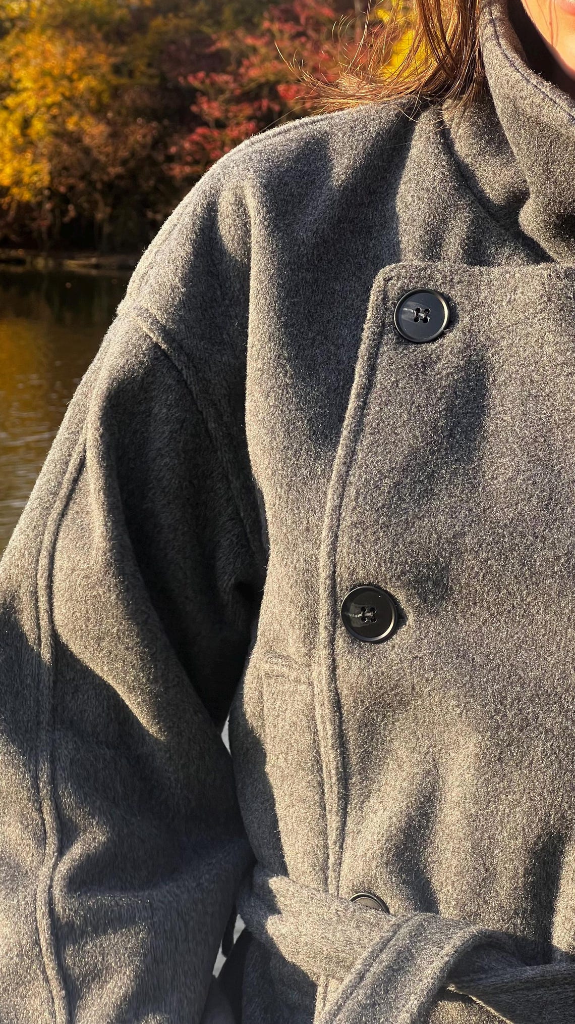 Elegant High Neck Belted Coat – Winter Jacket, Drop Shoulder Coat - Etsy