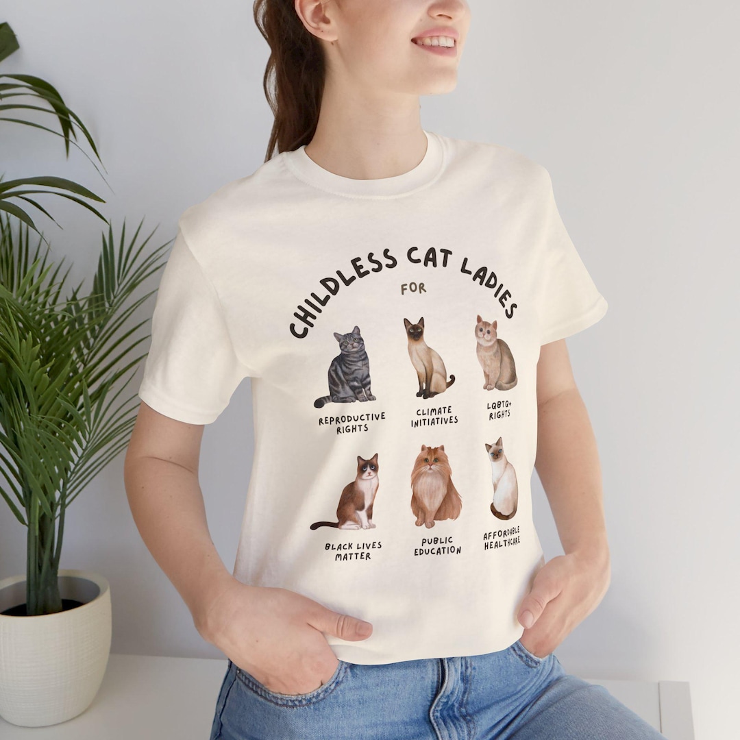 Cat Lady Kamala Harris Shirt 2024 Childless Ladies Presidential ...