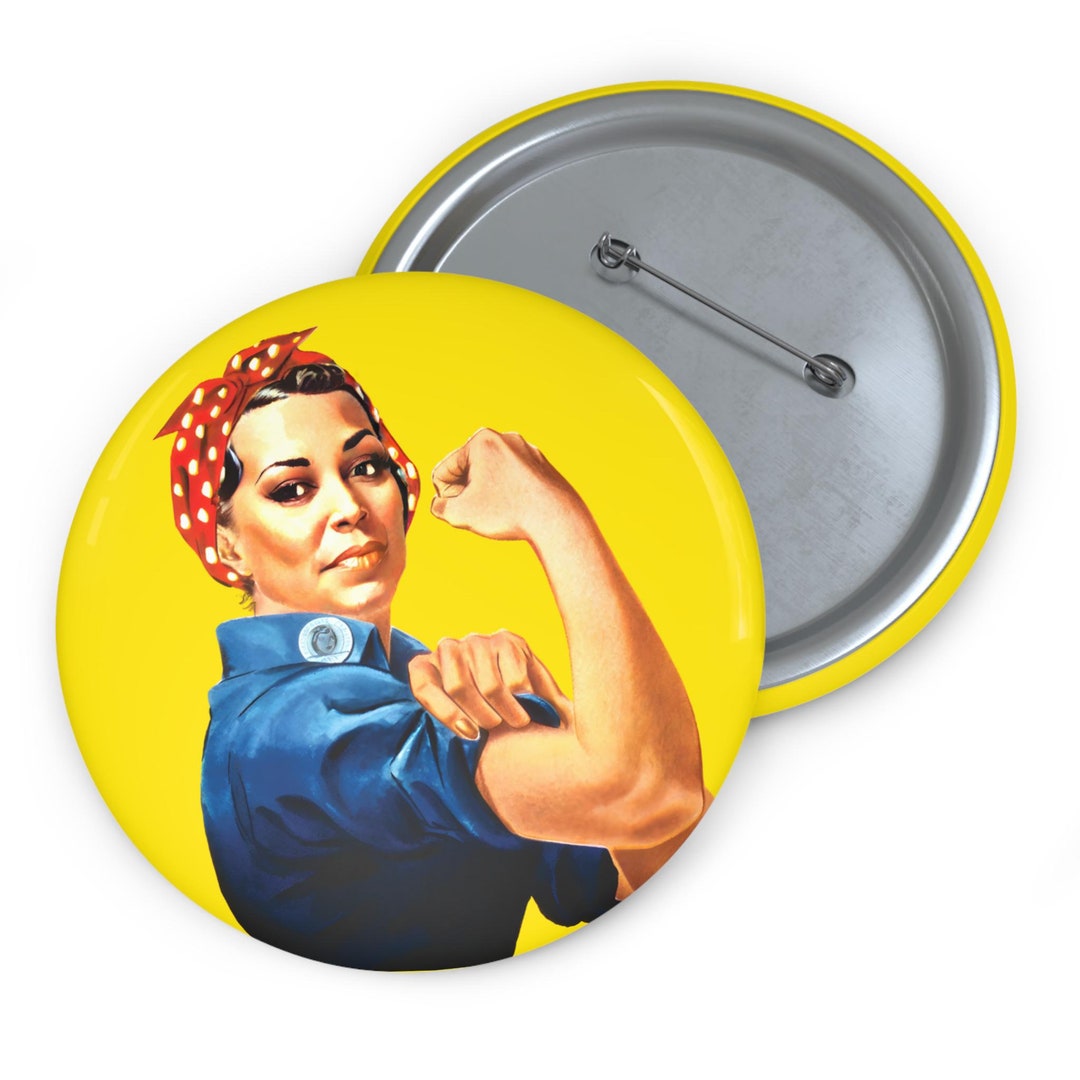 Kamala Harris as Rosie the Riveter Button Pin 2024 Election President ...