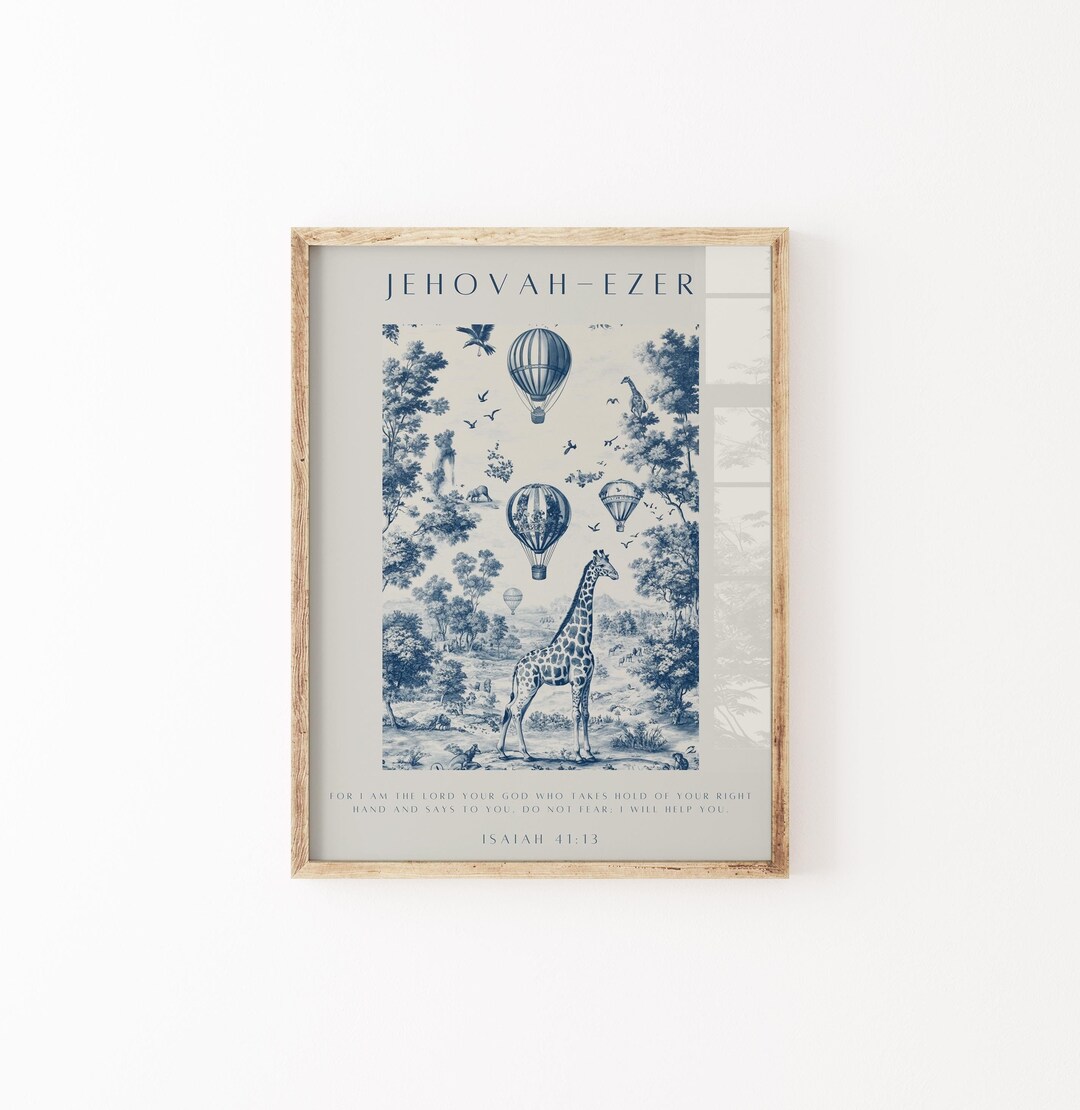 Christian Wall Art | Jehovah-ezer Isaiah 41:13 Poster | Inspirational ...