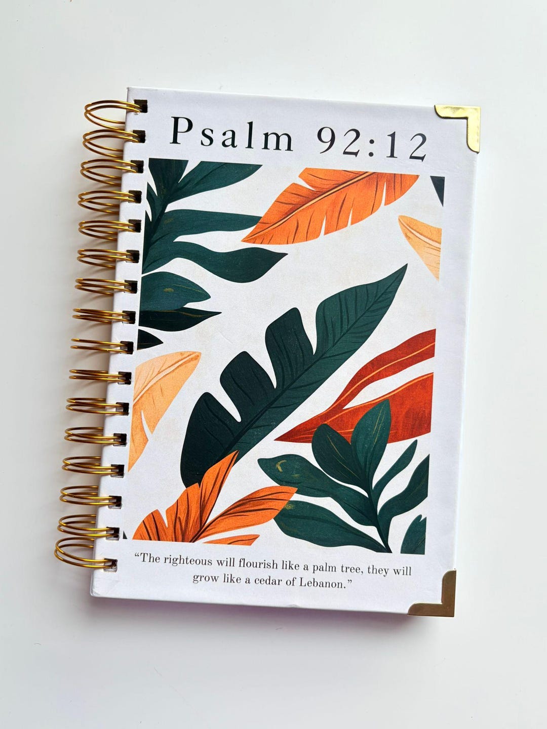 Daily Bible Verse Planner, Handmade Undated Diary Scripture Notebook ...