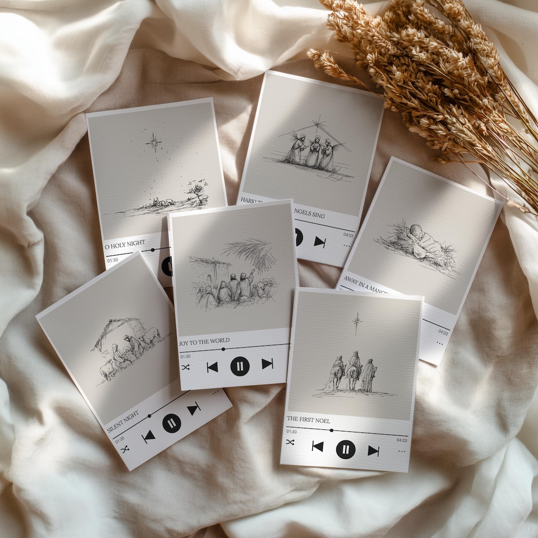Ultimate Christmas Songs Playlist Cards | Festive Music Gift | Holiday ...
