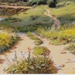 Wooden Bridge (500x298 Stitches), Dmc Cross Stitch Pattern, Pdf/xsd - Etsy