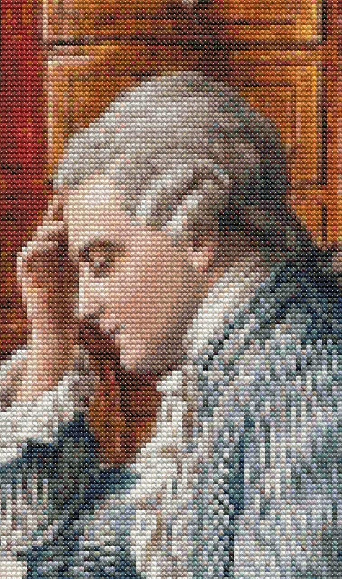 Working on Sketches (350x483 Stitches), DMC Cross Stitch Pattern, PDF ...