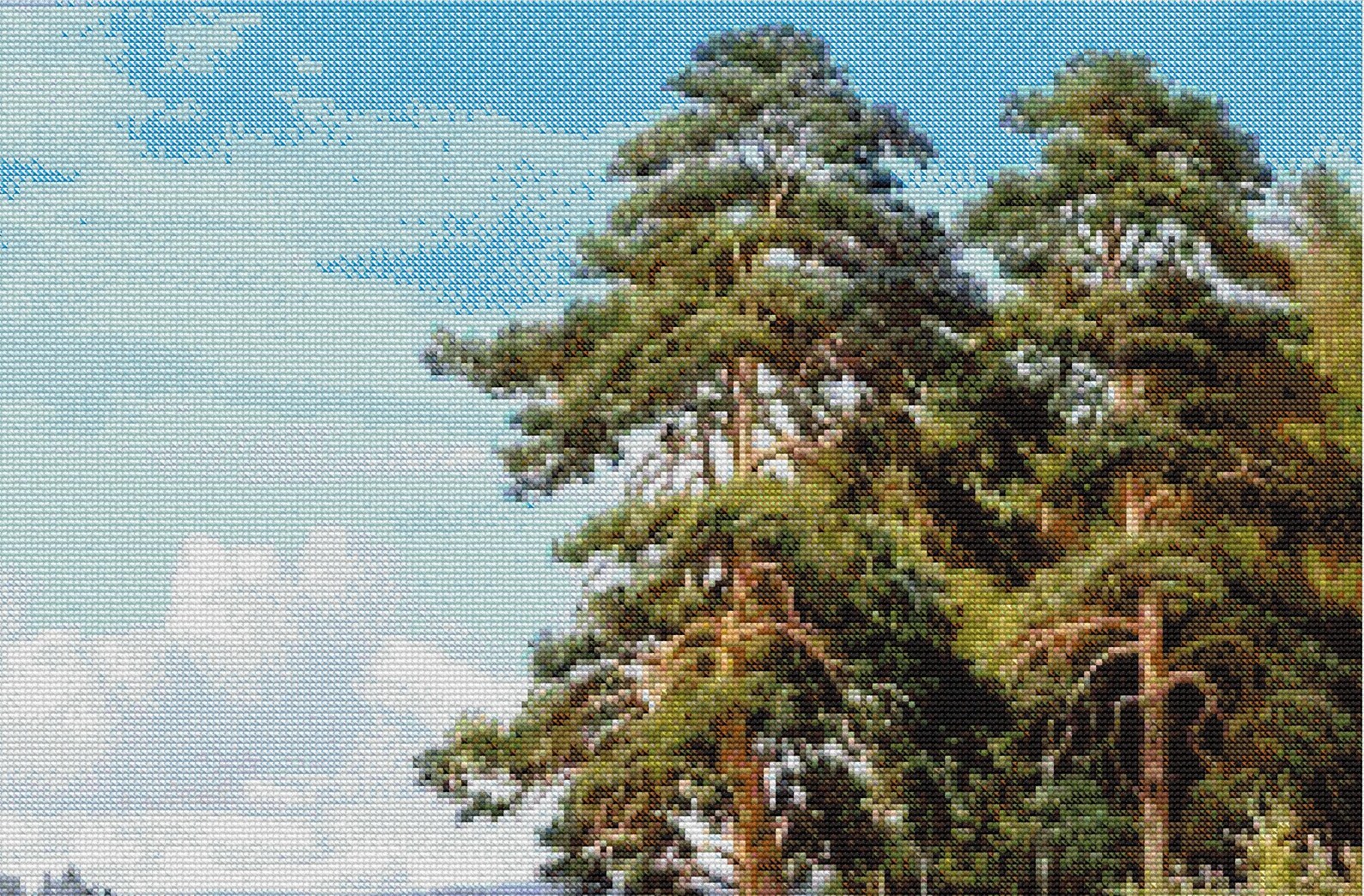 Wooden Bridge (500x298 Stitches), Dmc Cross Stitch Pattern, Pdf/xsd - Etsy
