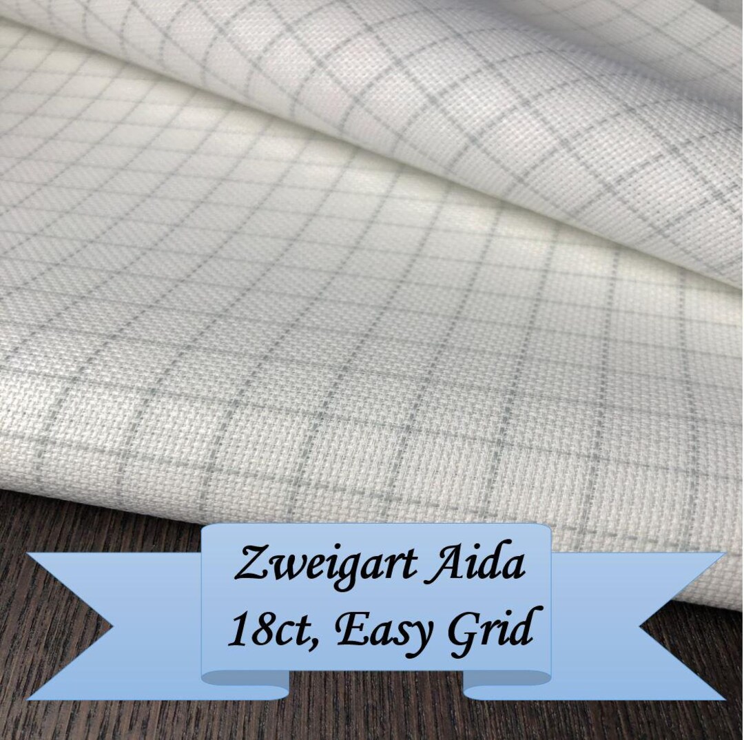 Aida Fabric 18ct Easy Grid From Zweigart, 100% Cotton - Etsy