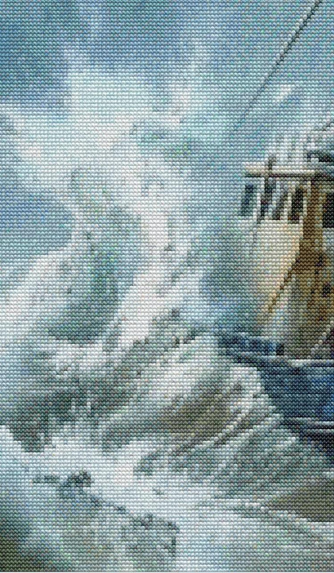 Through Storm (350x625 Stitches), Dmc Cross Stitch Pattern, Pdf/xsd - Etsy