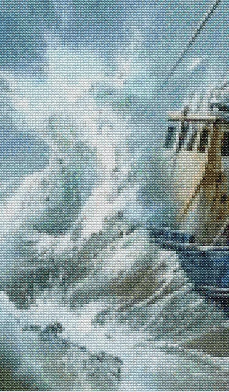 Through Storm (350x625 Stitches), Dmc Cross Stitch Pattern, Pdf/xsd - Etsy