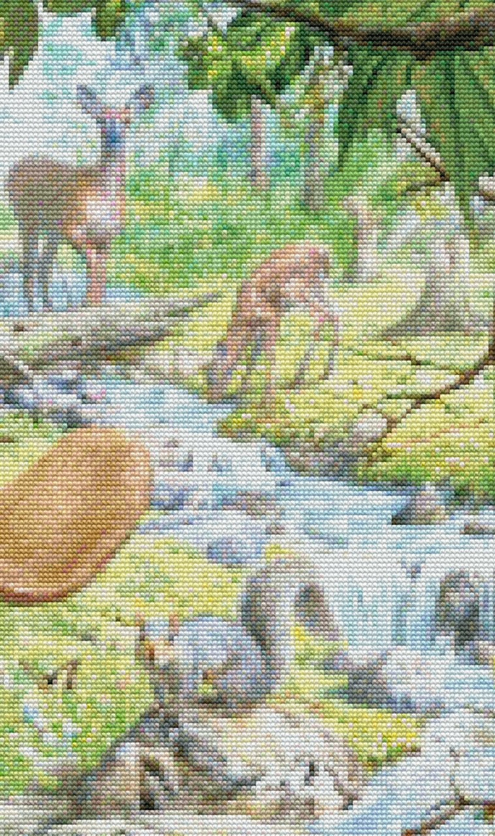 Dog on a Walk (500x500 Stitches), DMC Cross Stitch Pattern, Pdf/xsd - Etsy