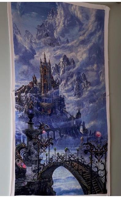 Castle in the Sky (500x923 Stitches), DMC Cross Stitch Pattern, Pdf/xsd ...