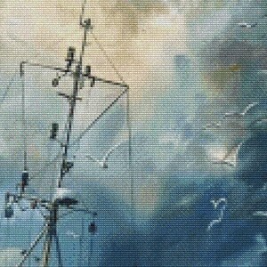 Through Storm (350x625 Stitches), Dmc Cross Stitch Pattern, Pdf/xsd - Etsy