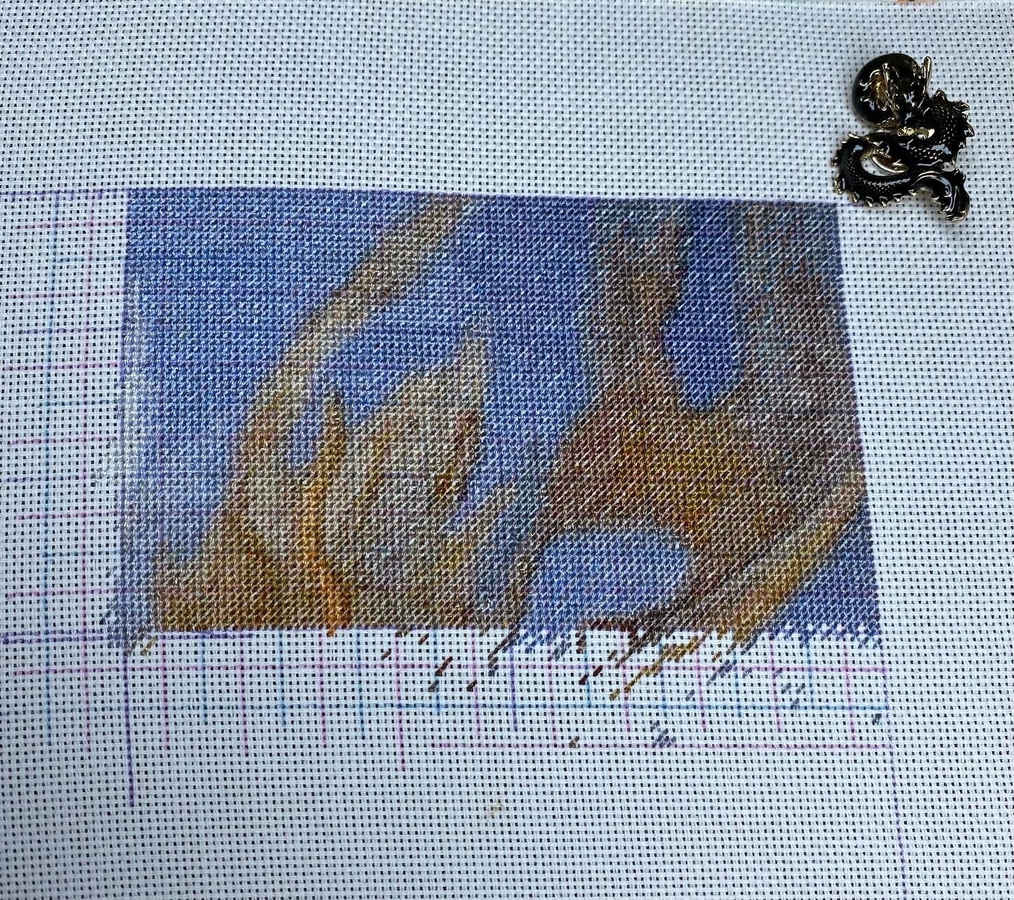 GREAT CHINESE DRAGON (300x540 Stitches), Dmc Cross Stitch Pattern, Pdf ...