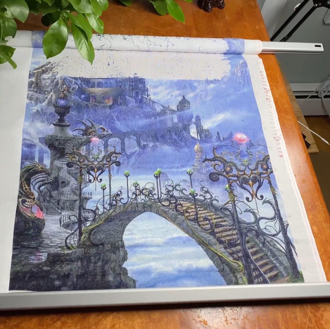 Castle in the Sky (500x923 Stitches), DMC Cross Stitch Pattern, Pdf/xsd ...